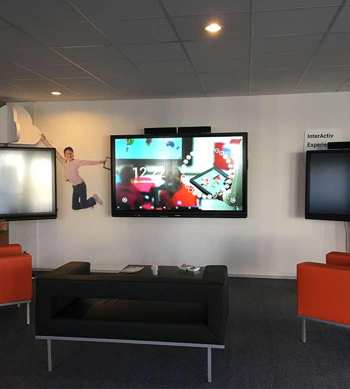 BalanceBox ® 400 višinsko nastavljiv stenski nosilec za interaktivne ...